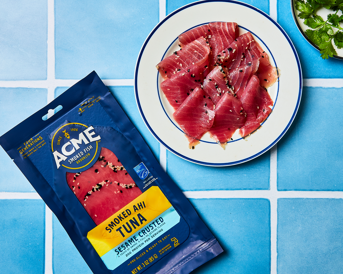 Introducing Sesame Crusted Smoked Ahi Tuna - Acme Smoked Fish