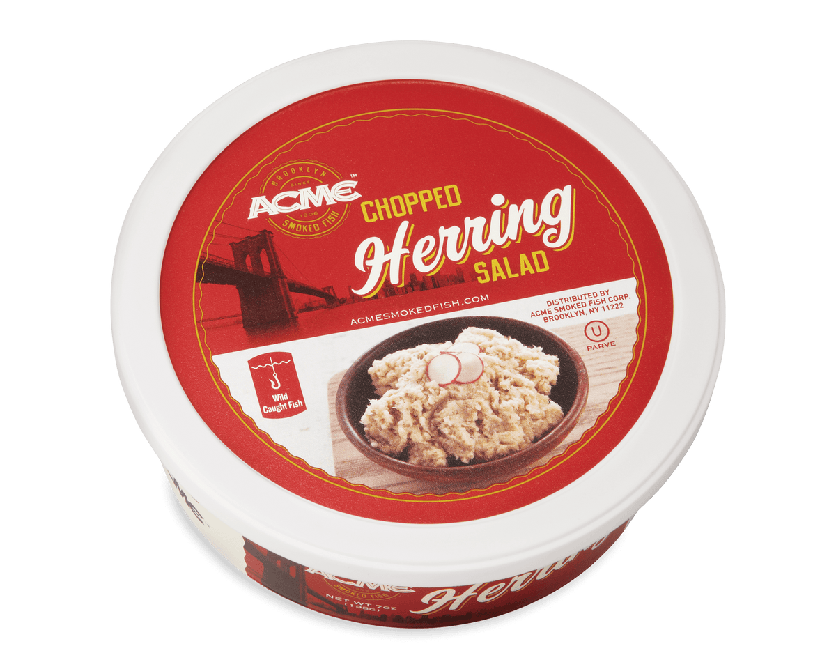 Chopped Herring Salad (7 oz.) - Acme Smoked Fish