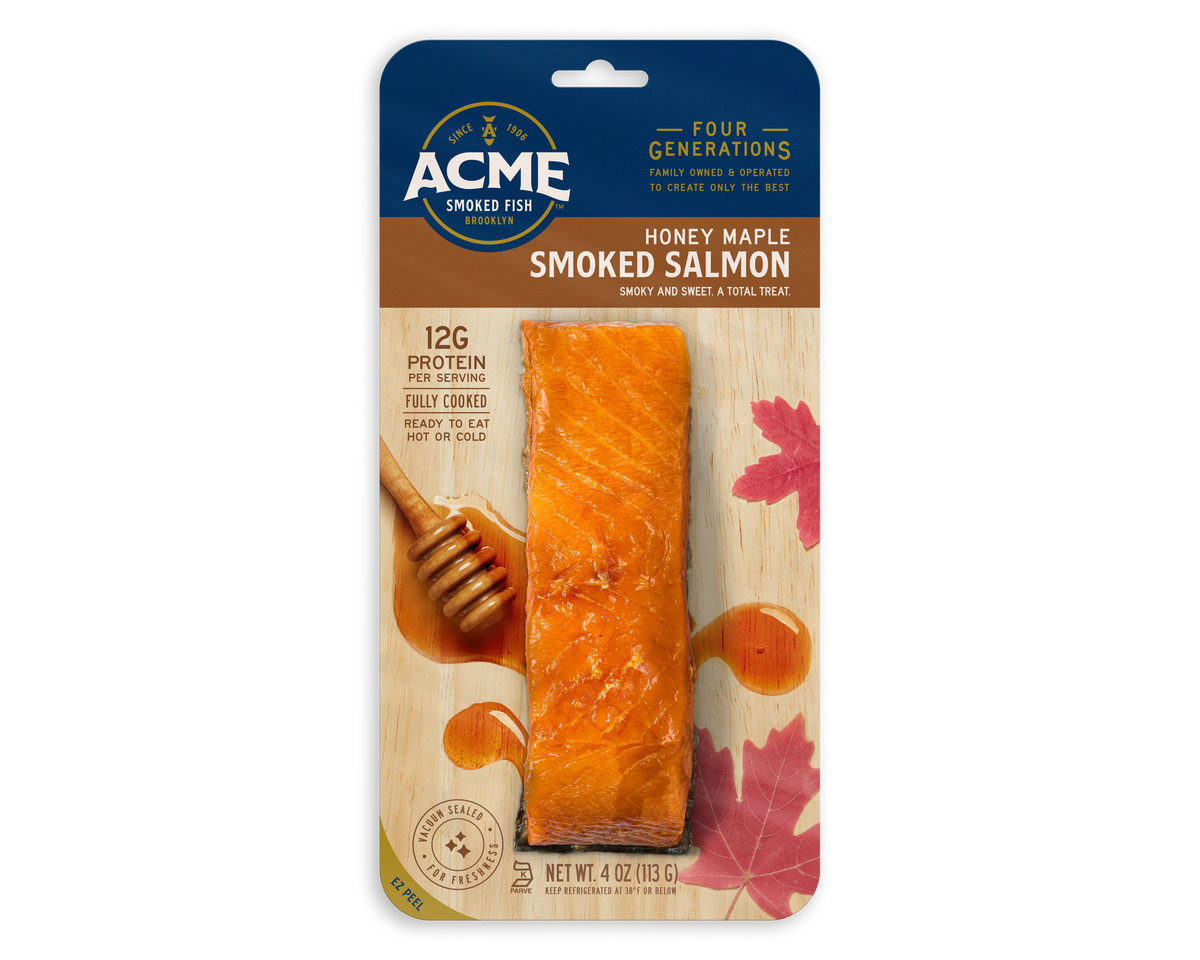 4 oz. Honey Maple Smoked Salmon - Acme Smoked Fish